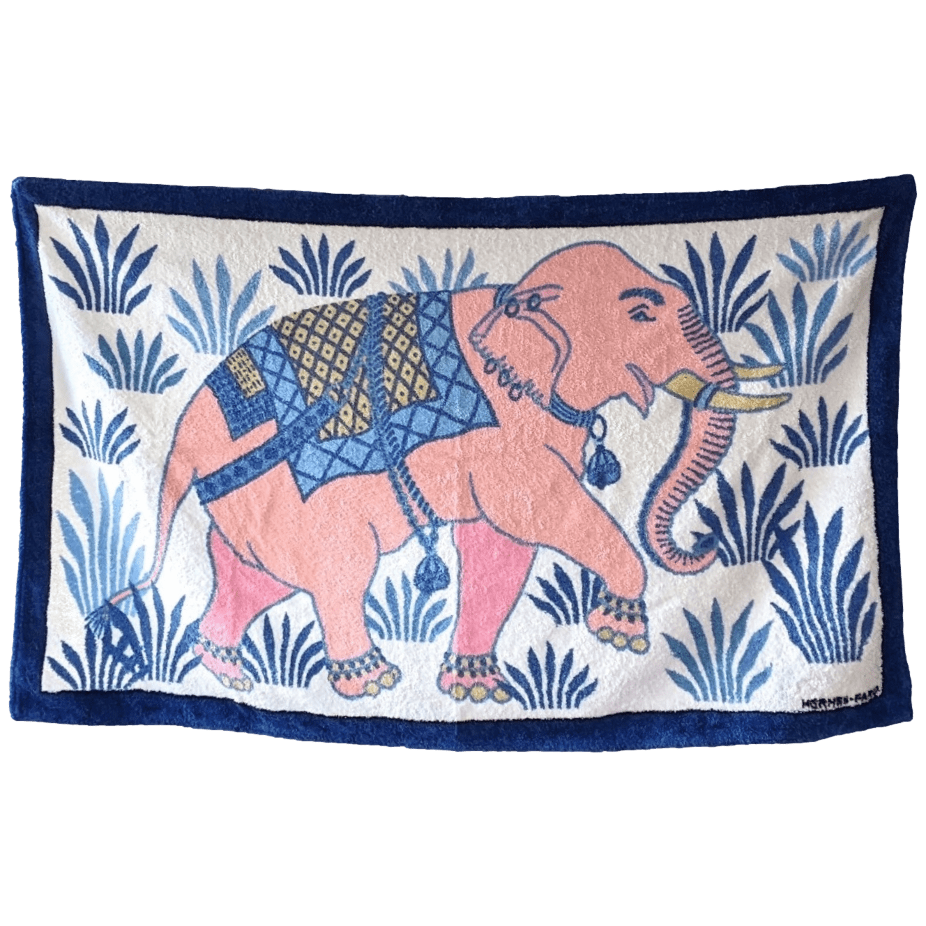 HERMES Elephant Terry Towel 90 x 150 cm, New! | poupishop