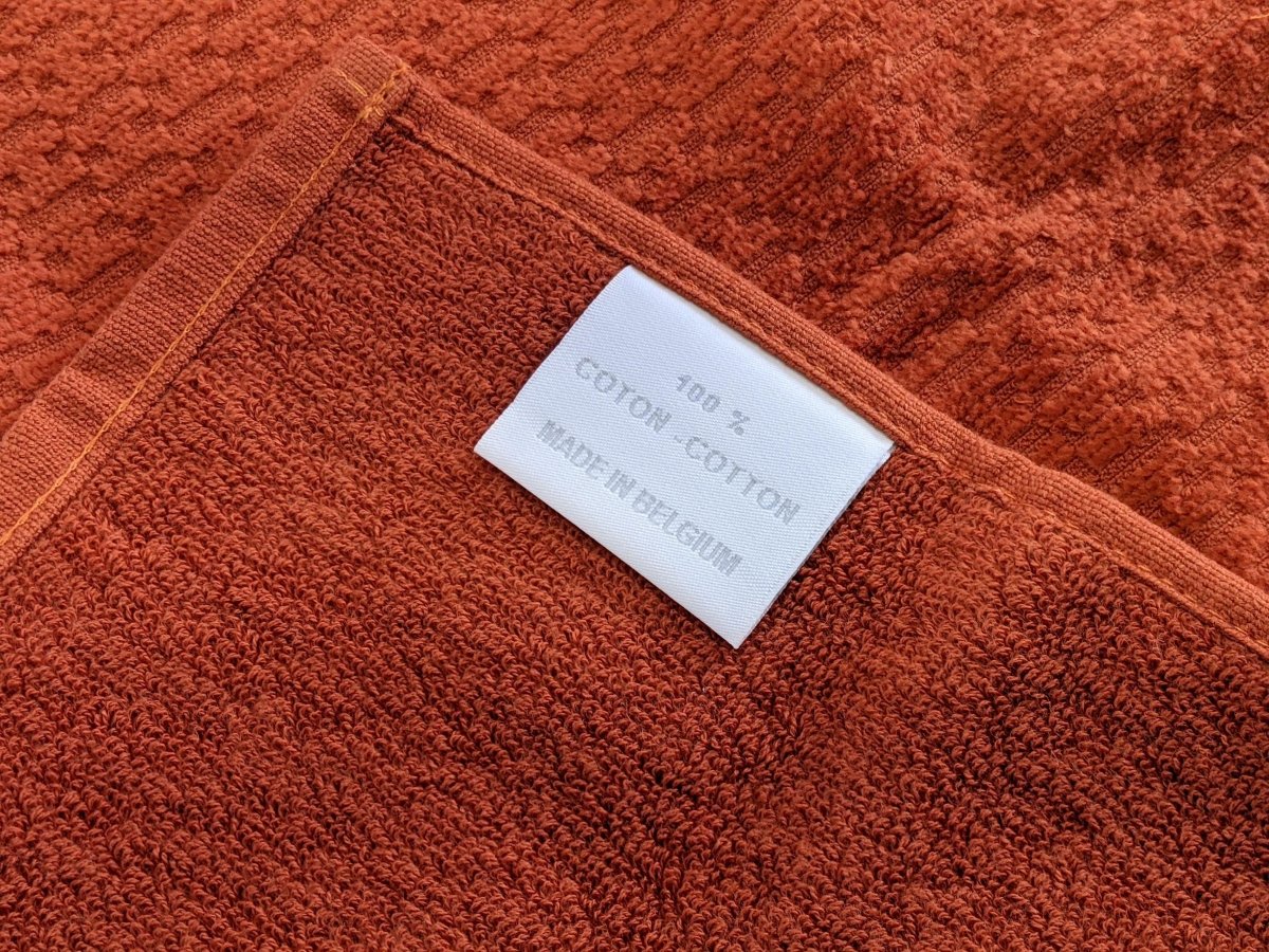 Hermes Orange Rust Small Hand Wash Towel in Terry New! | poupishop